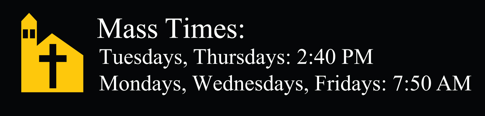 banner-mass-times - St. Anthony's High School