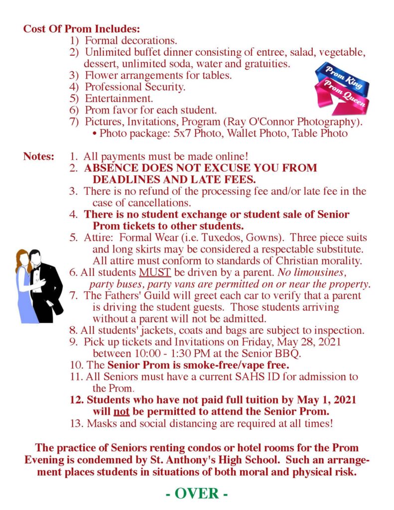Senior Prom Information Sheet 2021_Page_2 - St. Anthony's High School