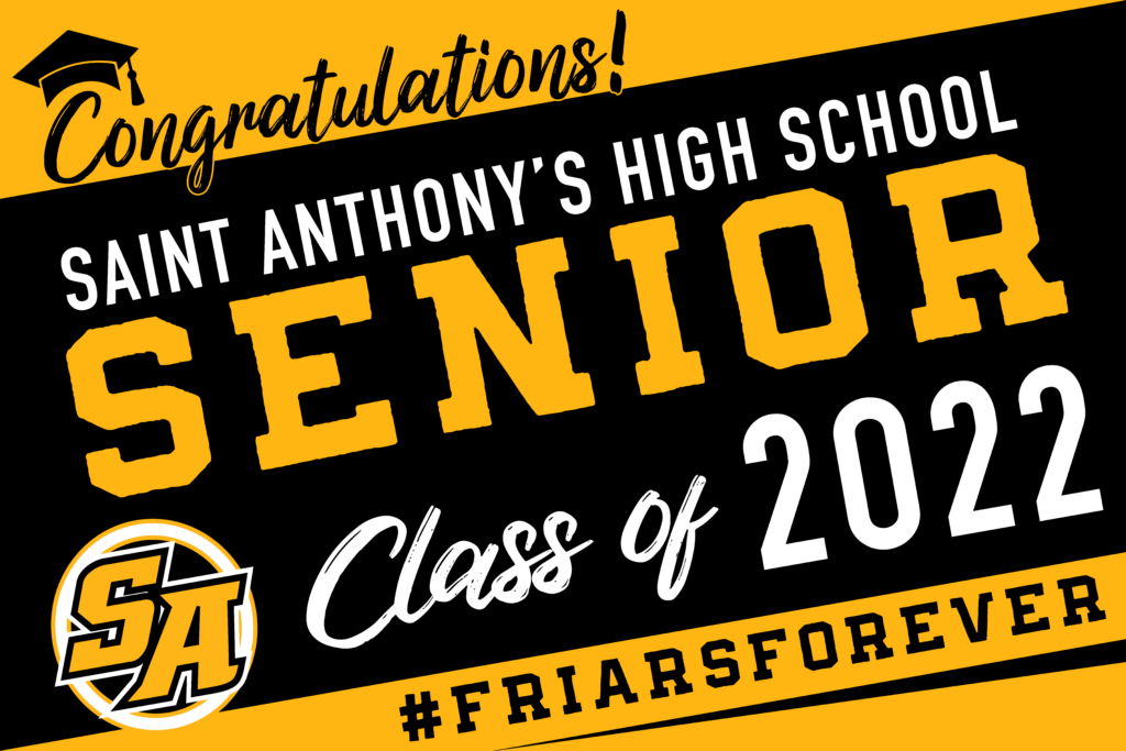Senior Lawn Signs – St. Anthony's High School