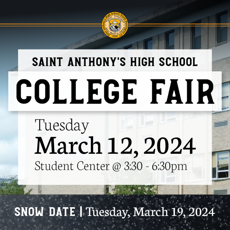 College Fair 2024 Website - St. Anthony's High School